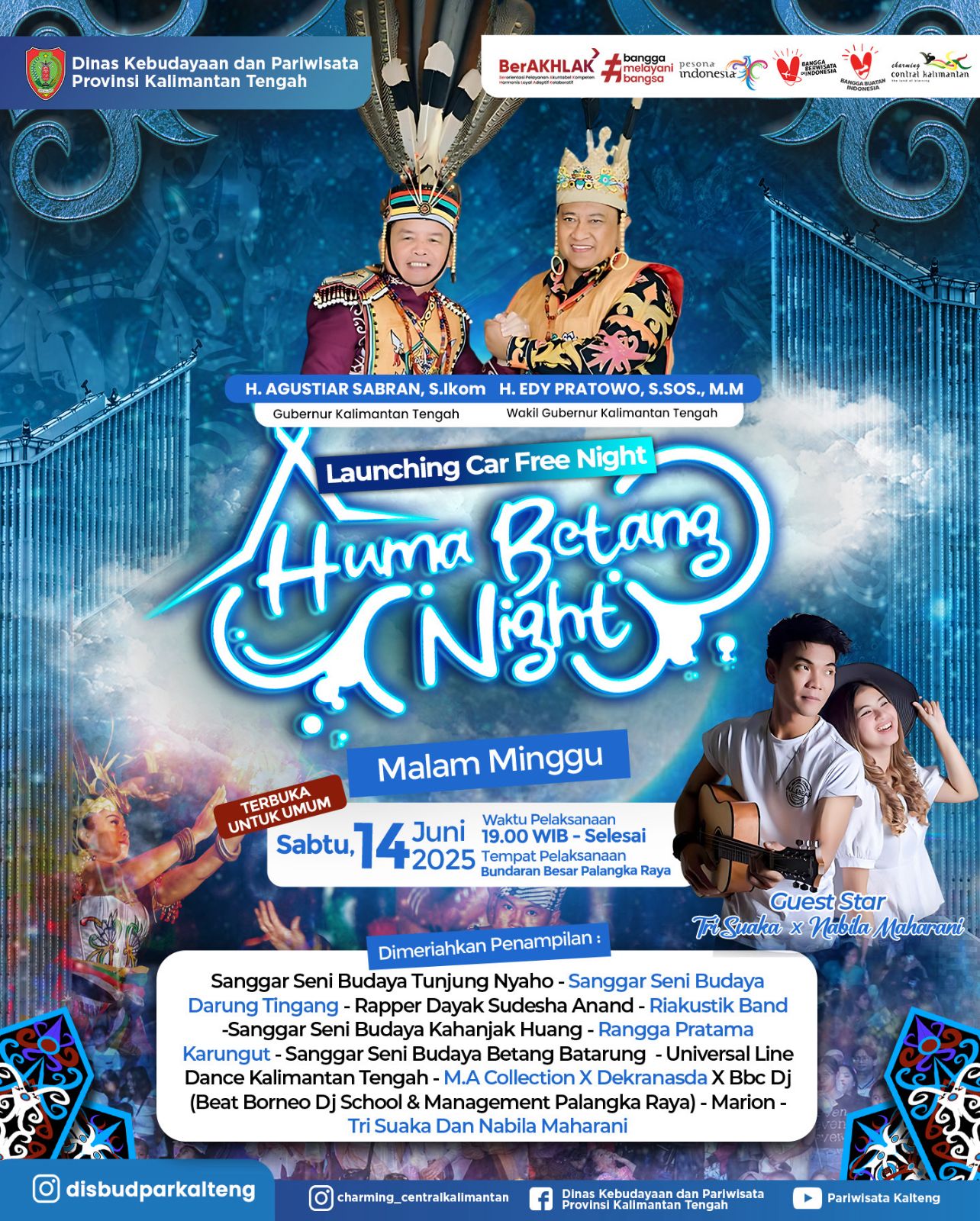 Launching Car Free Night : Huma Betang Night - DLH PROVINSI KALIMANTAN ...